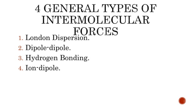 InterMolecular forces lesson ppt physical science | PPTX | Chemistry | Science