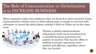 globalization in communication | PPTX