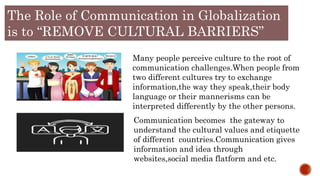 globalization in communication | PPTX