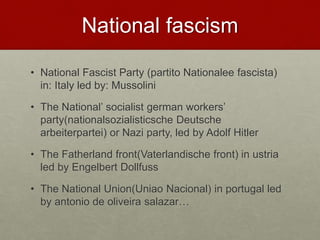 definiton/origins of fascism | PPTX