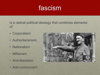 definiton/origins of fascism | PPTX