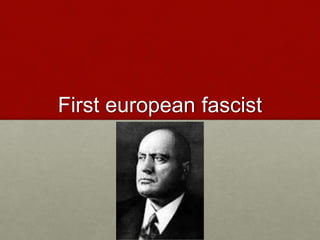 definiton/origins of fascism | PPTX