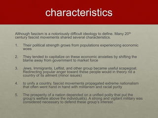 definiton/origins of fascism | PPTX