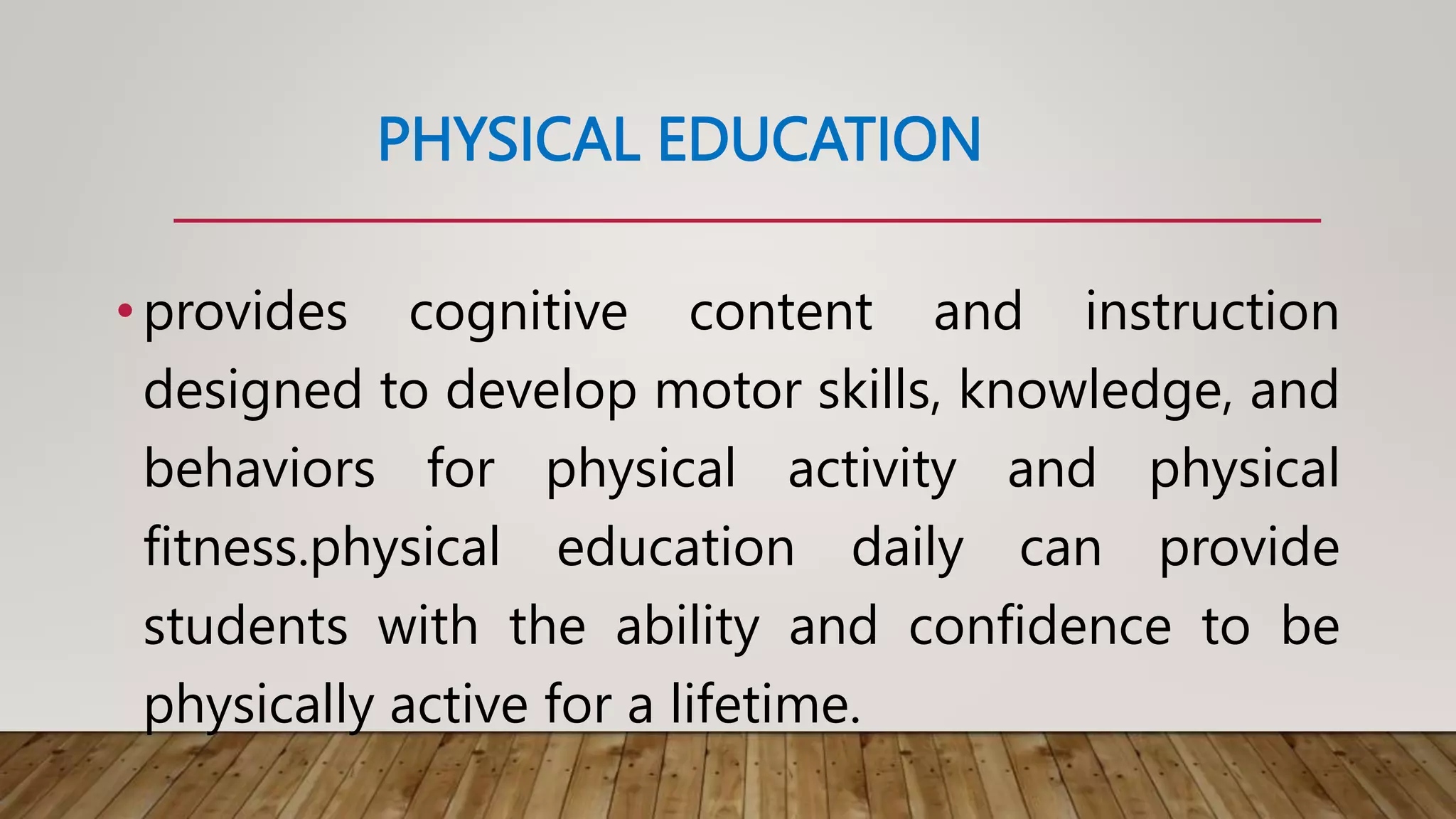Physical Education and Activity | PPTX