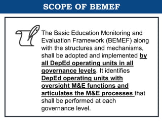 the basic education monitoring and evaluation framework (bemef).pptx