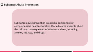 Comprehensive School Health Education | PPTX