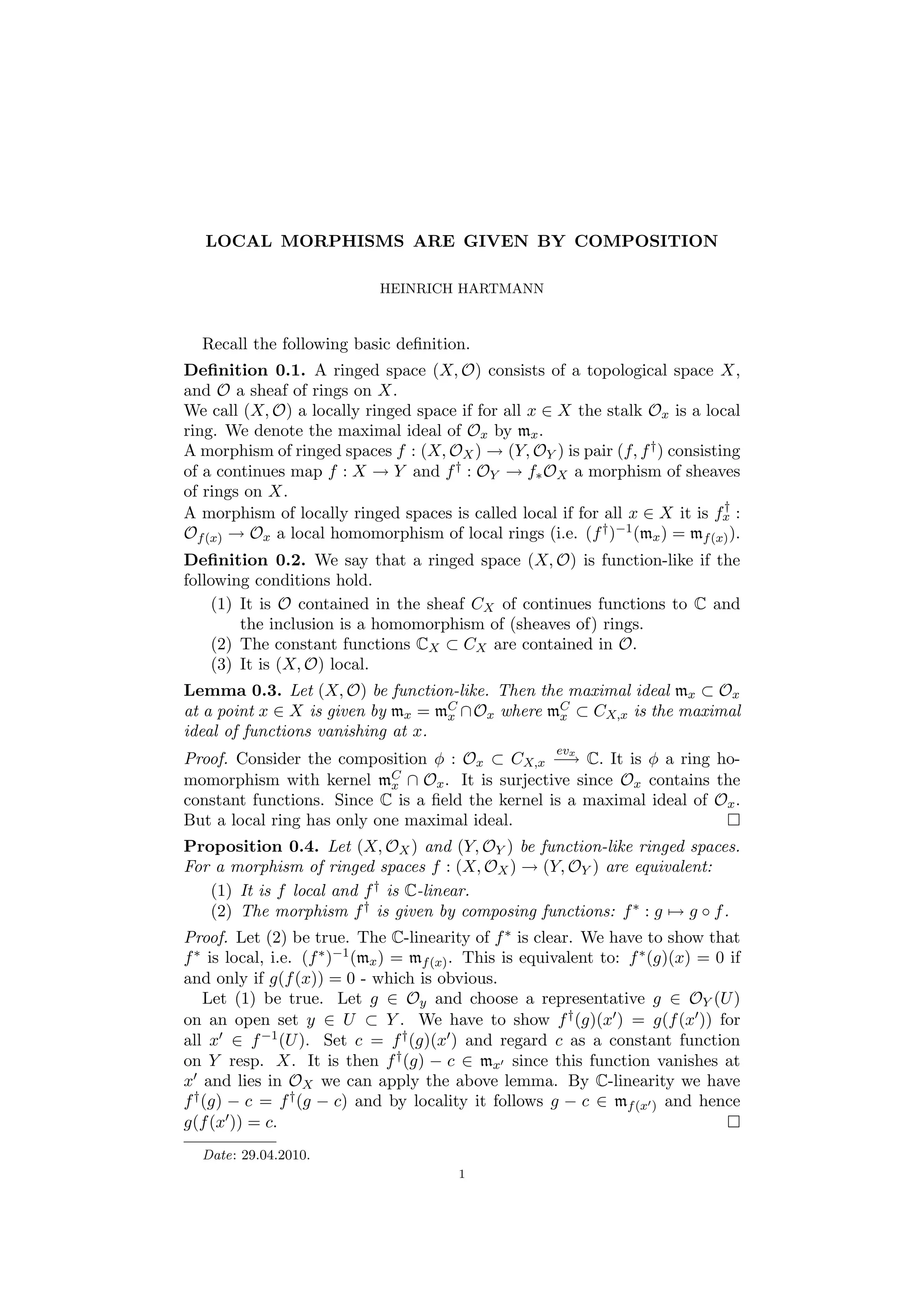 Local morphisms are given by composition | PDF