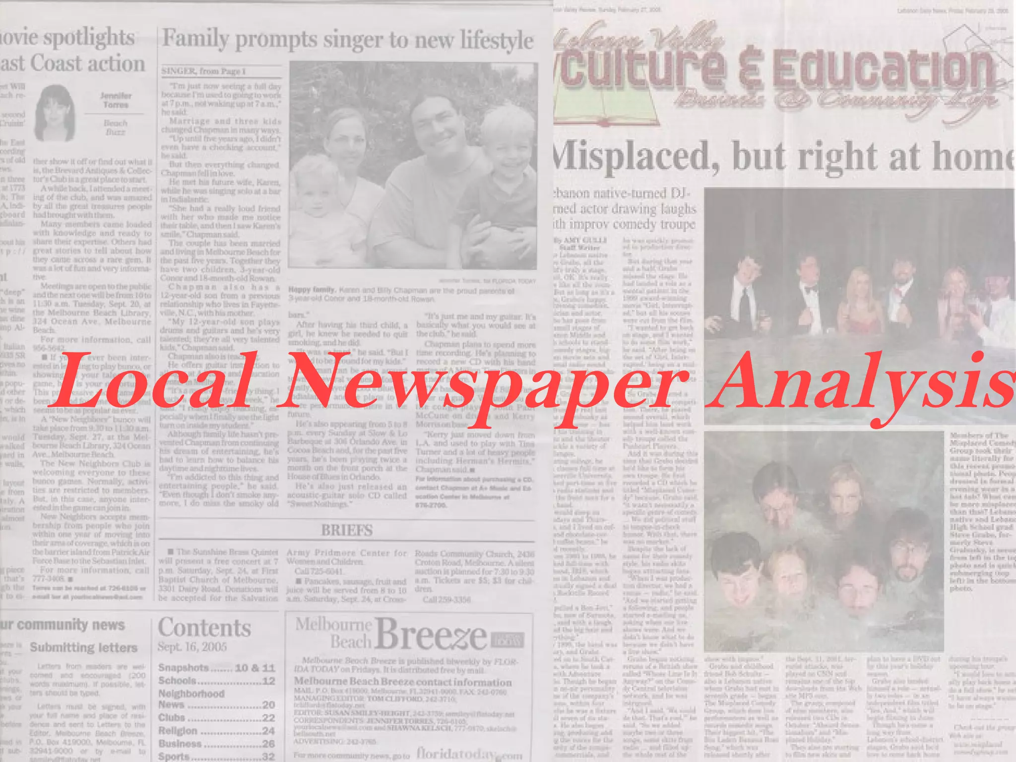 Local newspaper analysis | PPT