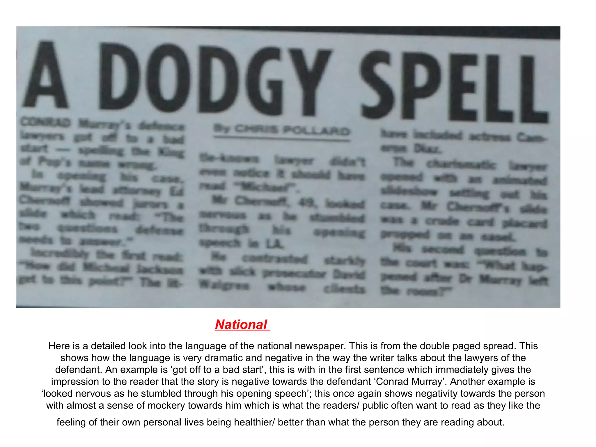 Local newspaper analysis | PPT