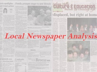 Local newspaper analysis | PPT