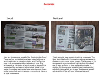Local newspaper analysis | PPT