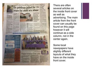 Local newspaper analysis | PPT