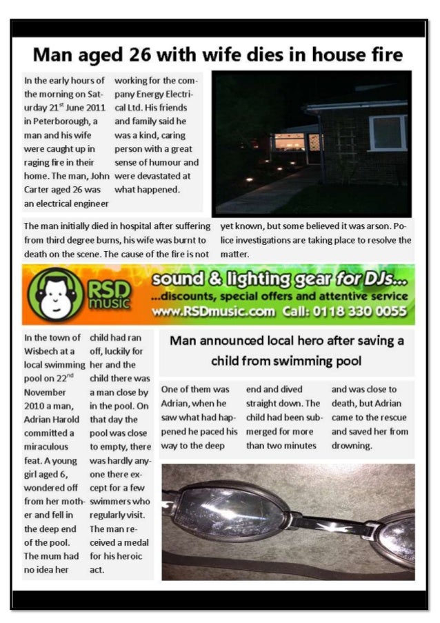 Local newspaper inside page pic