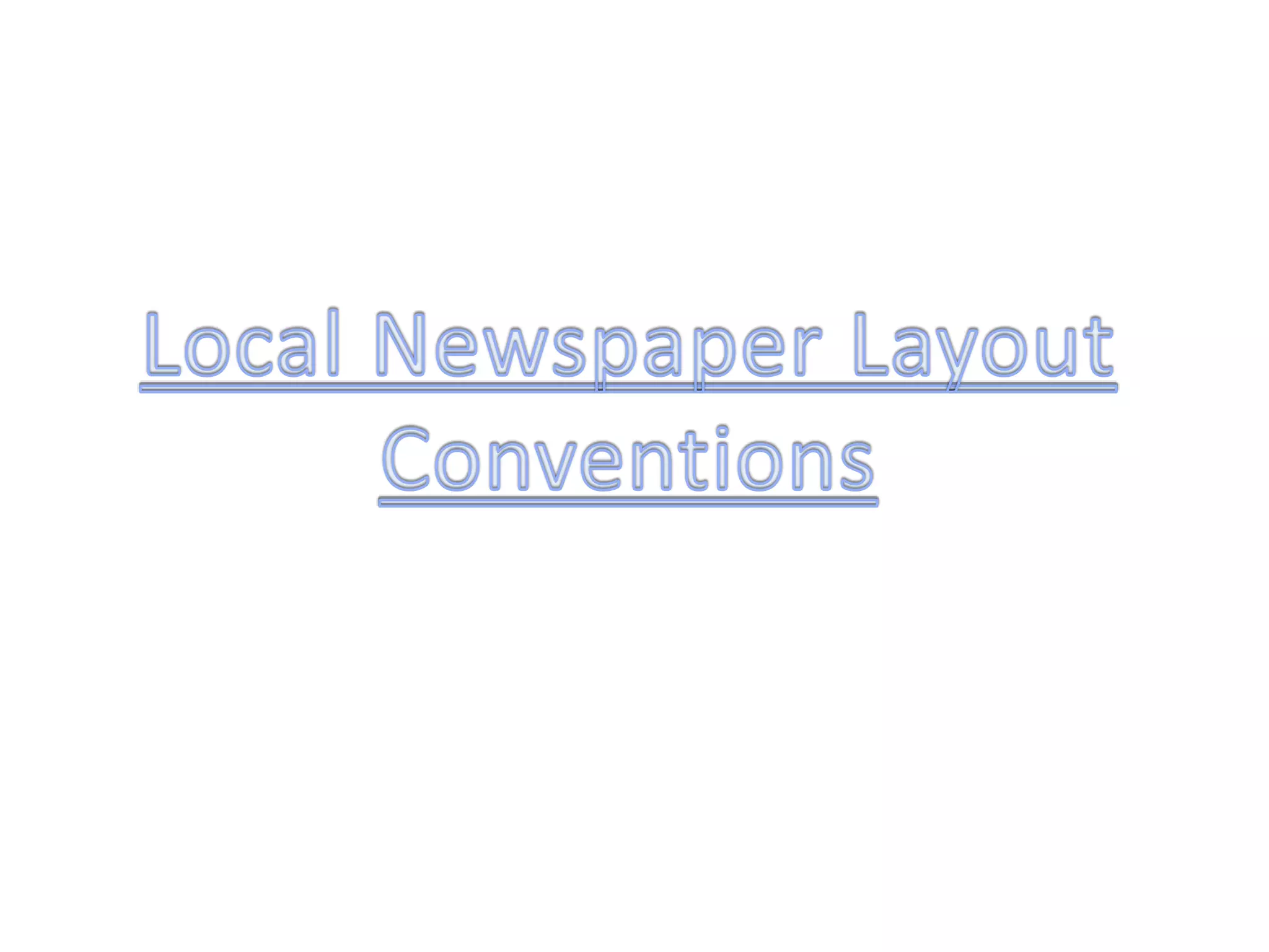 Layout Conventions | PPTX