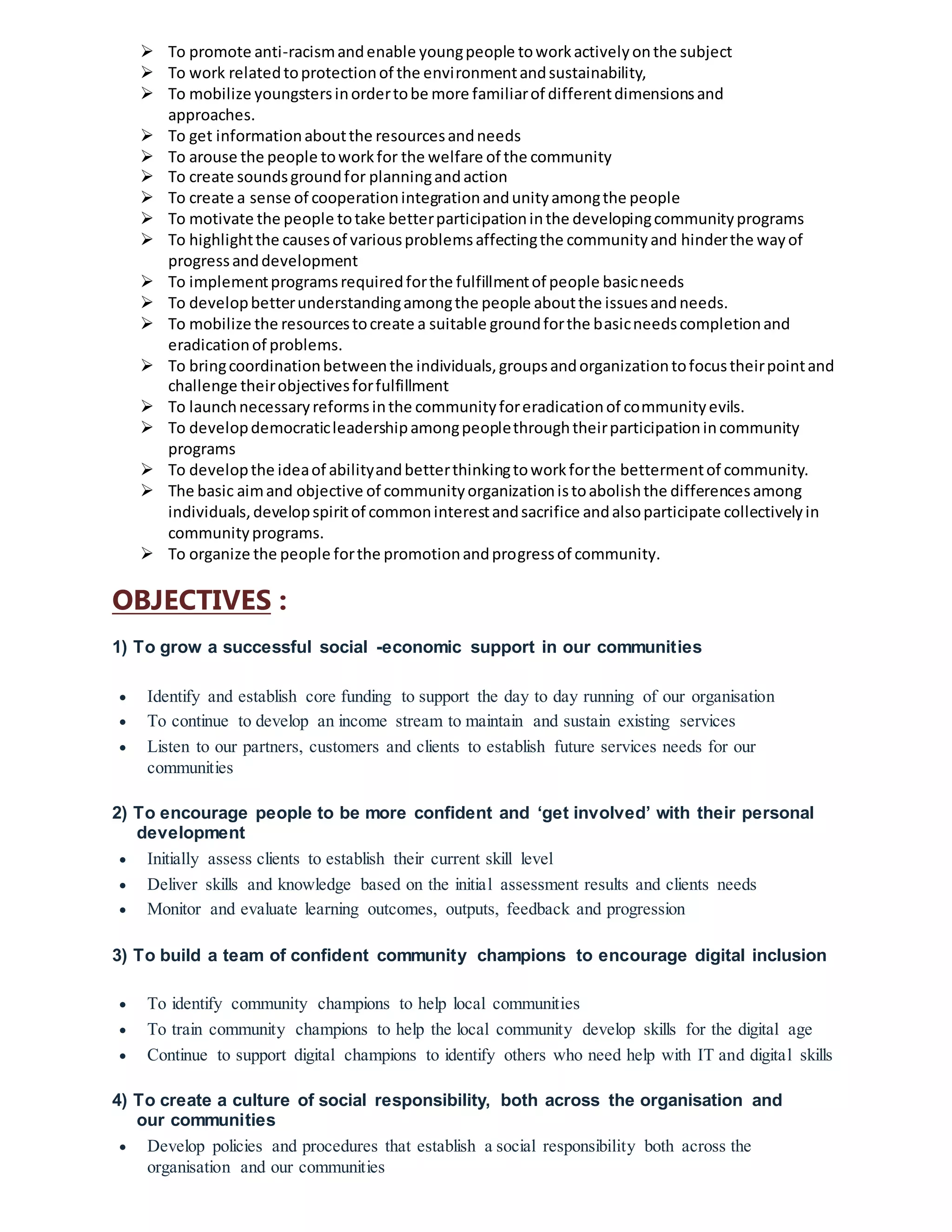 Local organisation | DOCX