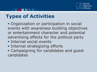 Local party activities | PPT