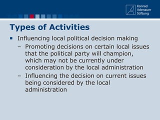 Local party activities | PPT