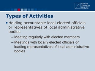Local party activities | PPT