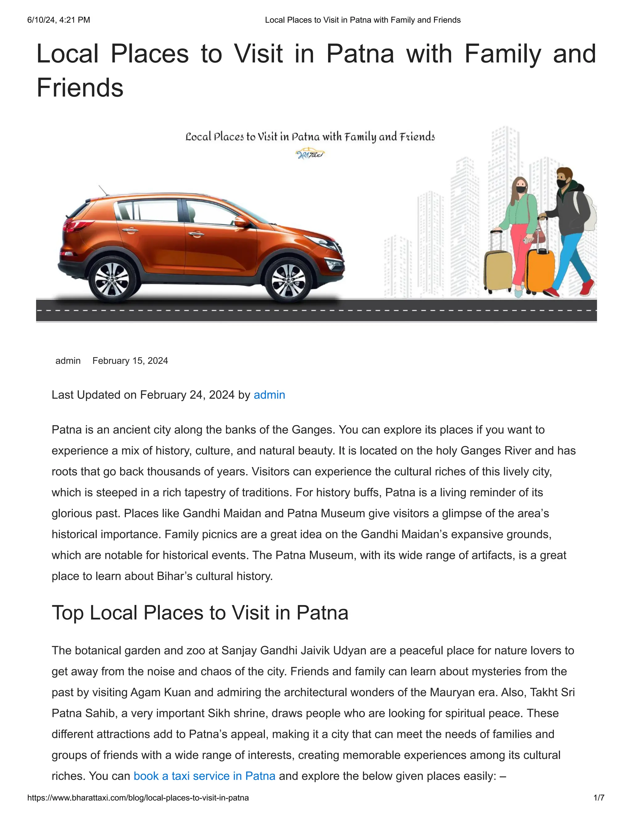 Local Places to Visit in Patna with Family and Friends | PDF