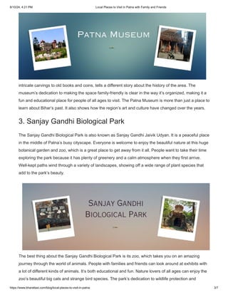 Local Places to Visit in Patna with Family and Friends | PDF