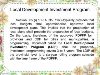 Local Planning and Budgeting Linkage | PPT