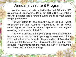 Local Planning and Budgeting Linkage | PPT