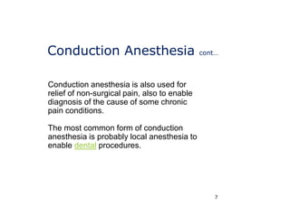 Local & regional anaesthesia | PPT
