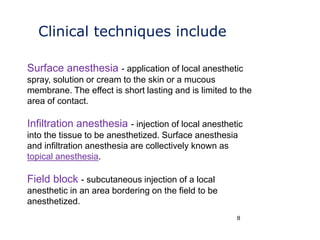 Local & regional anaesthesia | PPT
