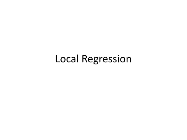 Local regression or local polynomial regression, also known as moving ...