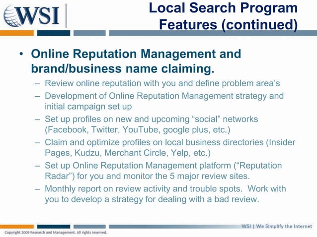 Local searchprogrampresentation | PPTX