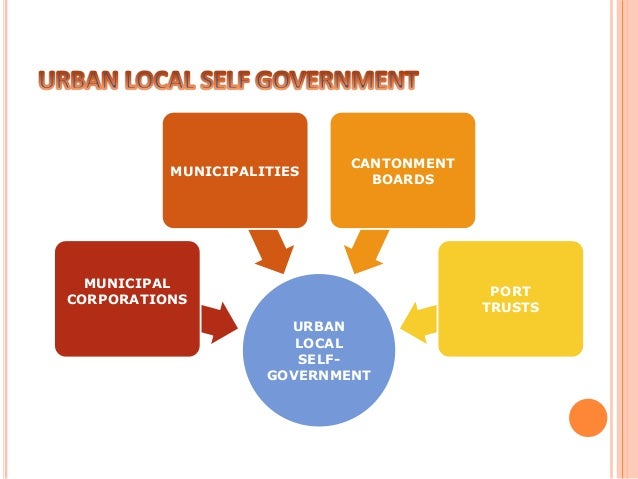 self government in urban areas