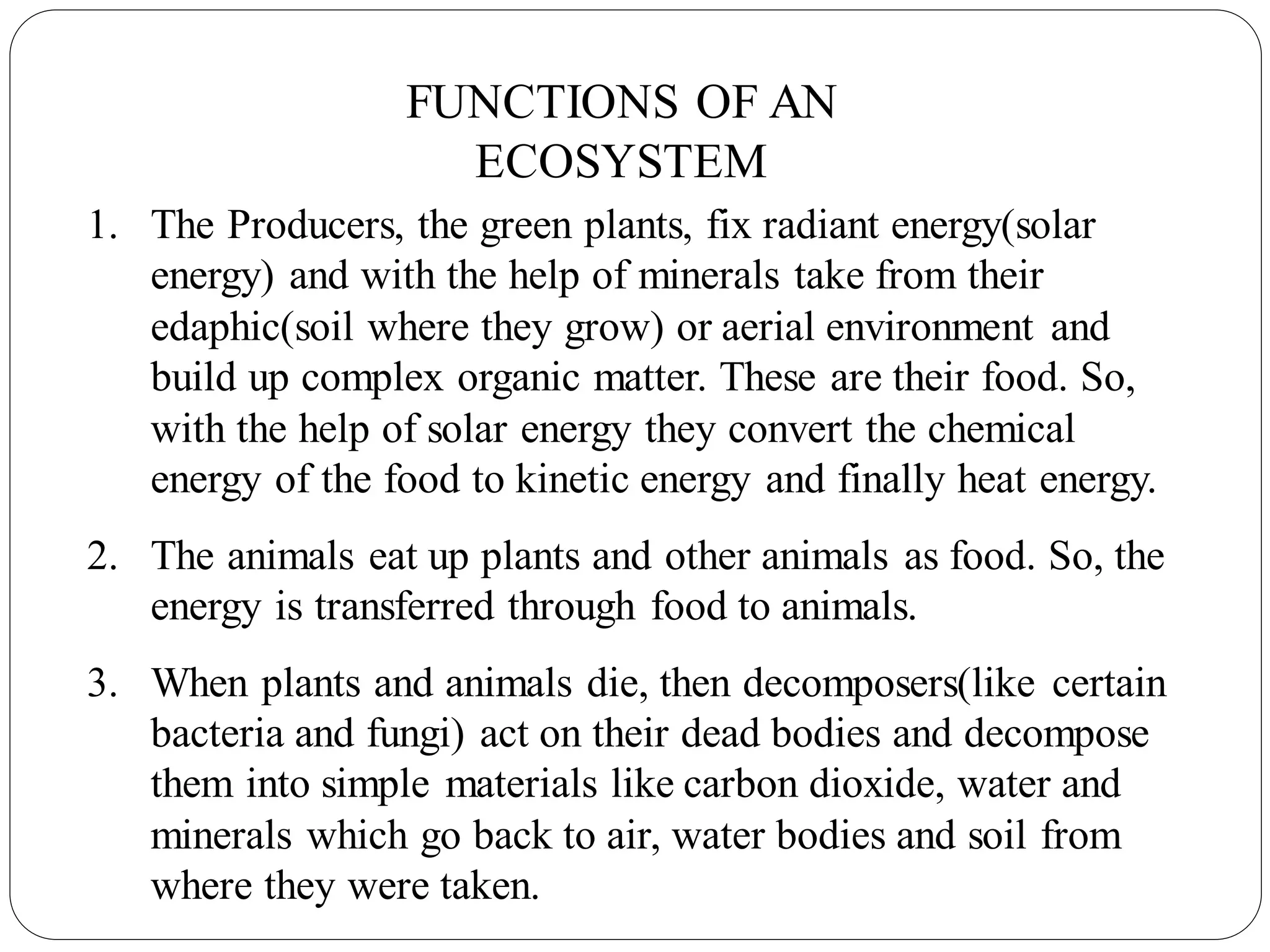 Local simple ecosystem ppt | PPT