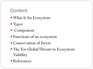Local simple ecosystem ppt | PPT