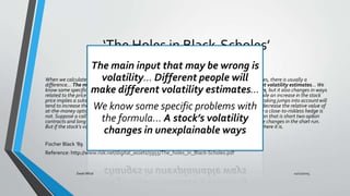 Local and Stochastic volatility | PPT | Free Download