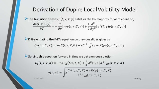 Local and Stochastic volatility