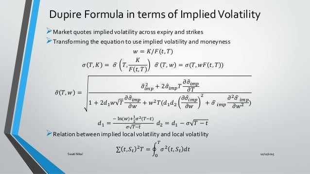 Local and Stochastic volatility