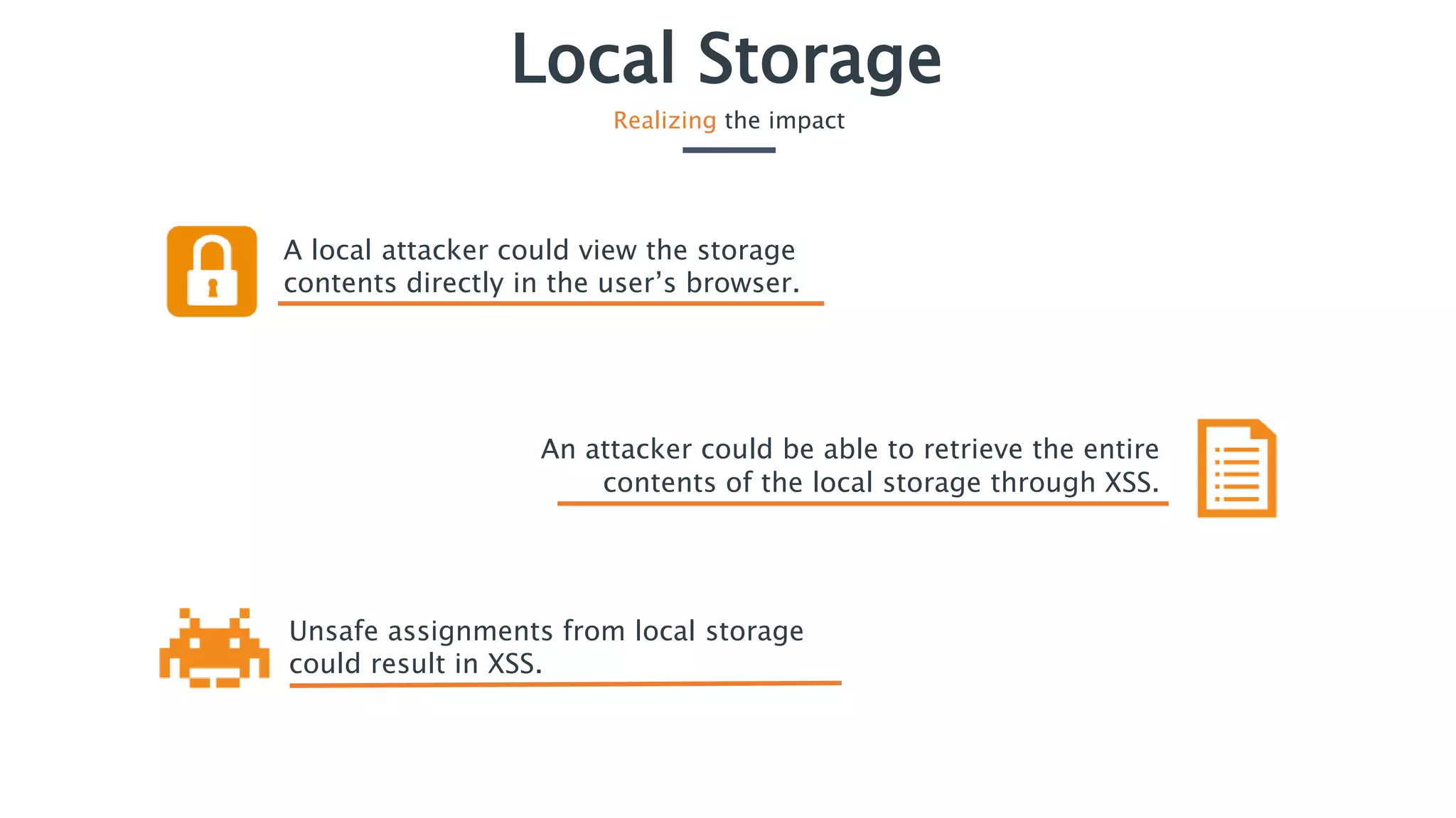 Secure Code Warrior - Local storage | PPTX