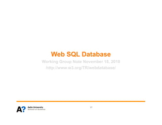 Local Storage for Web Applications | PPT