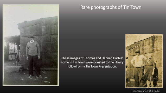 Tin Town, researching Dubbo's lost shanty town | PPT