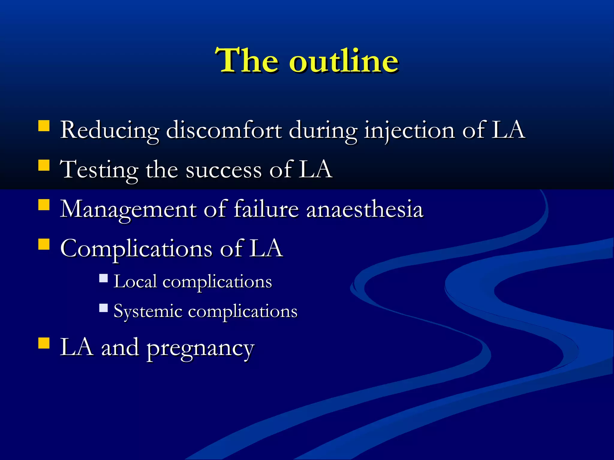 Local & systemic Complications of Local Anesthesia | PPT