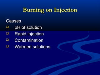 Local & systemic Complications of Local Anesthesia | PPT