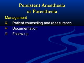 Local & systemic Complications of Local Anesthesia | PPT