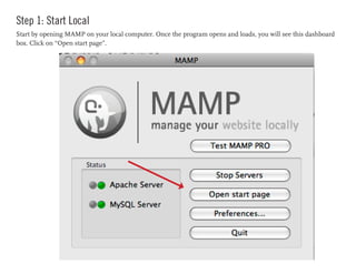 FROM LOCAL TO LIVE: EXPORTING WORDPRESS FROM MAMP | PDF