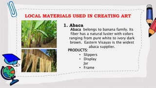 LOCAL MATERIALS USED IN CREATING ART.pptx