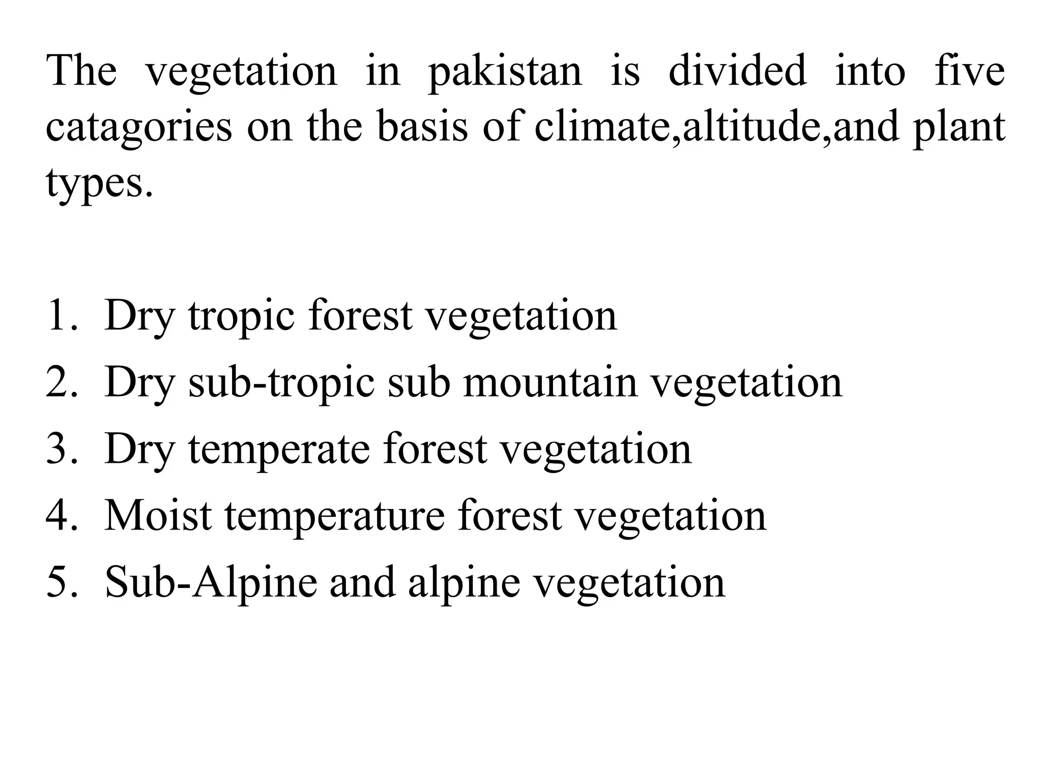 Local vegetation of pakistan | PPTX