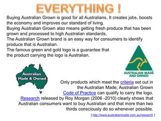 Local vs. Imported food – Just what does it mean to Australia by ...