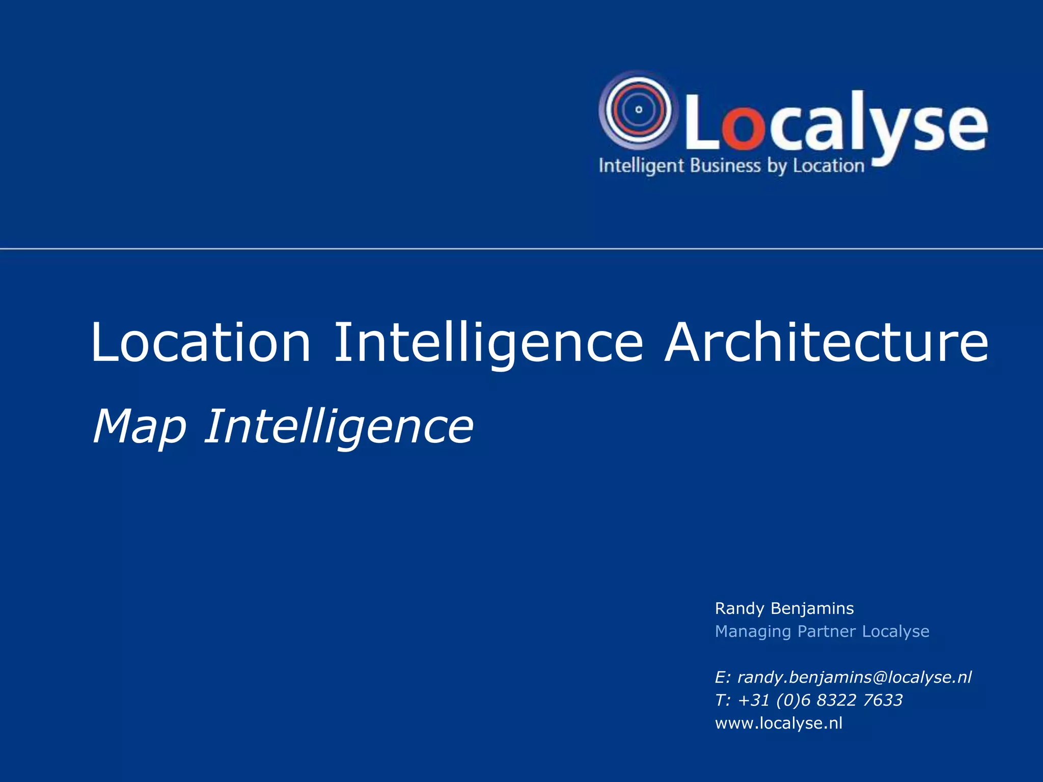 Technical description of Map Intelligence | PPTX