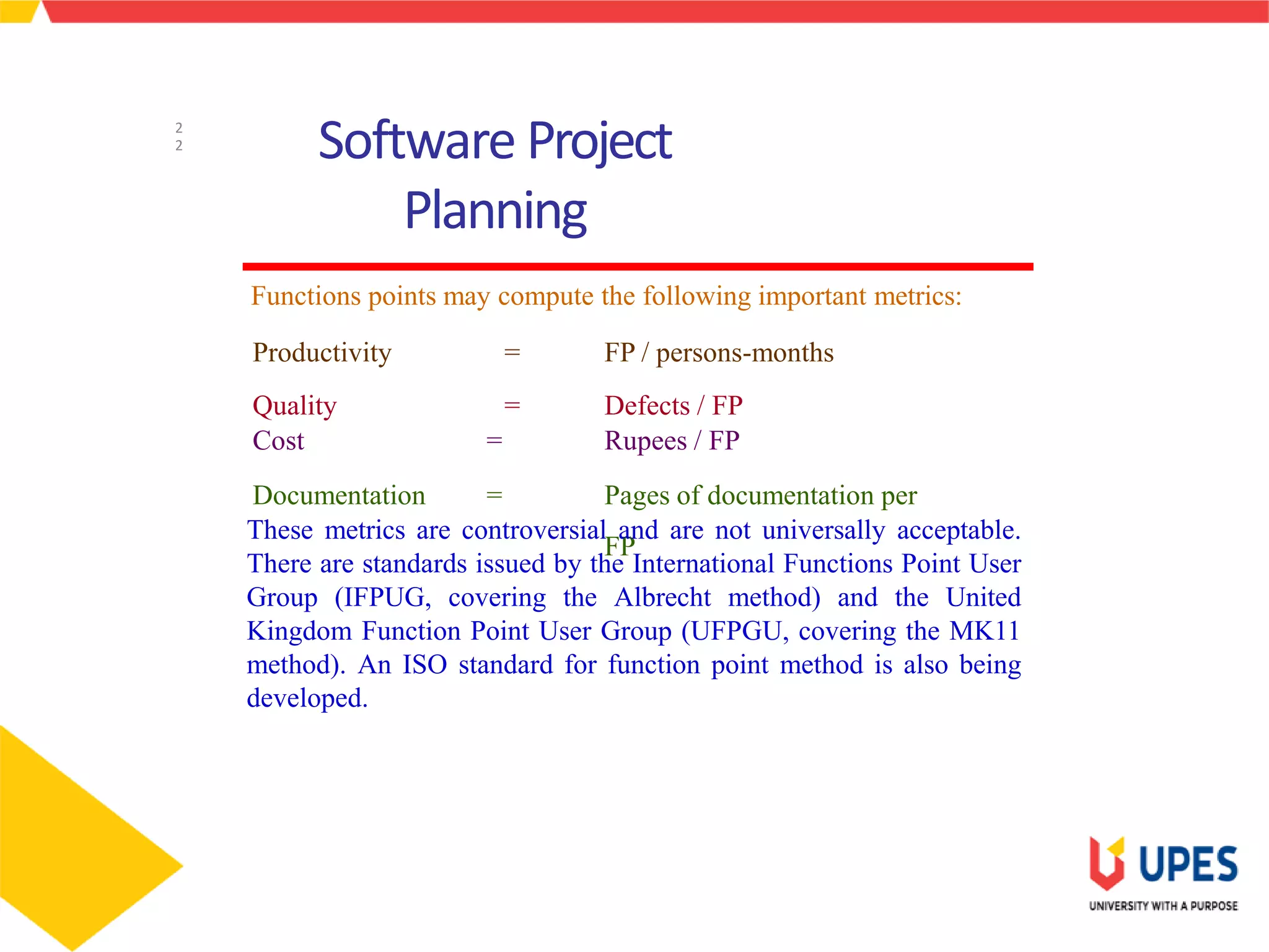 Loc and function point | PPTX | Programming Languages | Computing