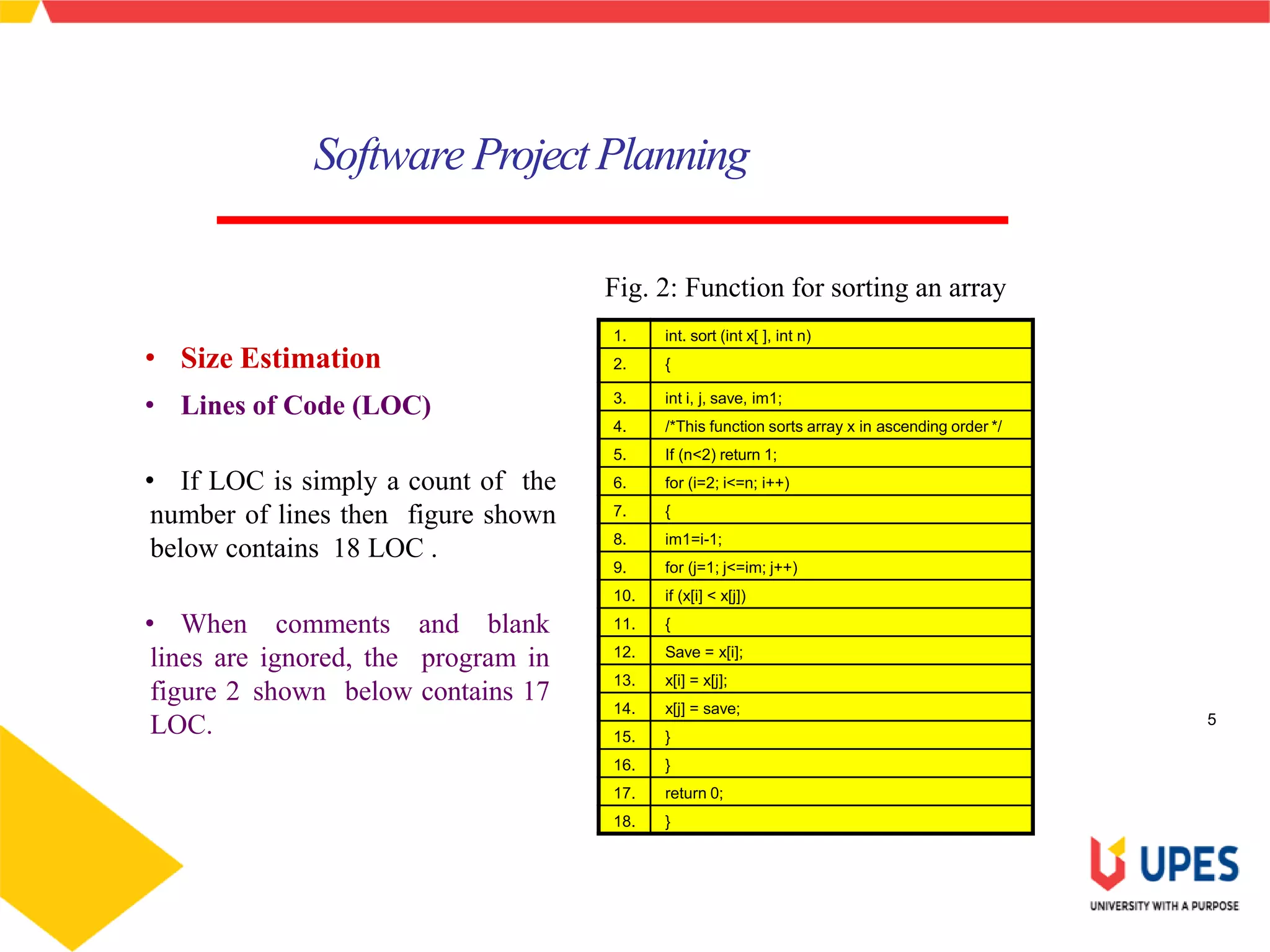 Loc and function point | PPTX