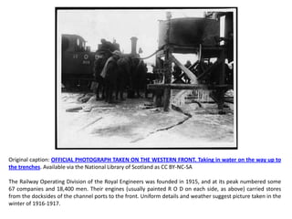 Lines of Communication Troops and Gunners, World War I | PPTX